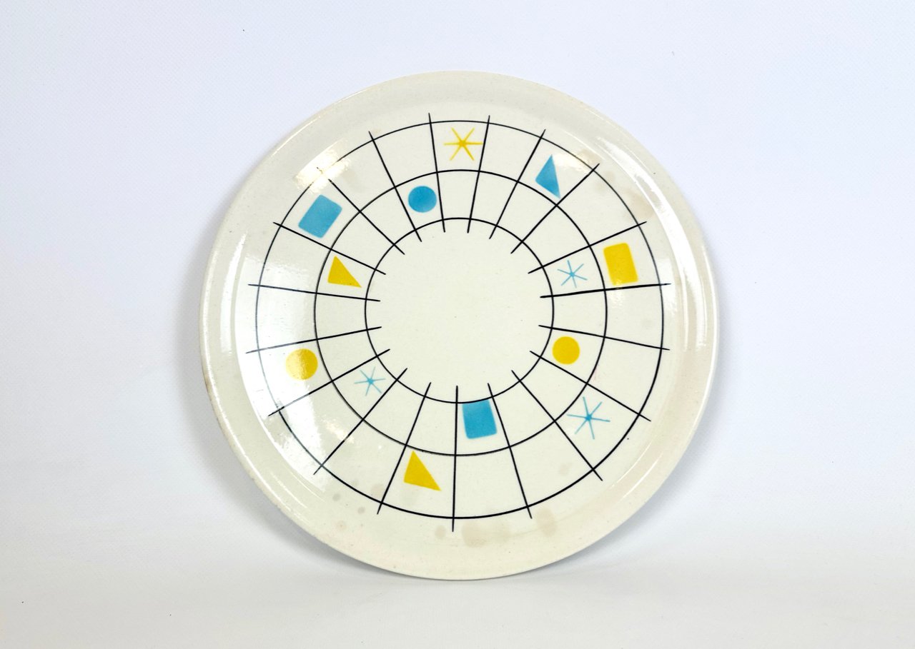 Mid-Century Modern Ceramic Cake Plate from Torgau, 1950s for sale at Pamono