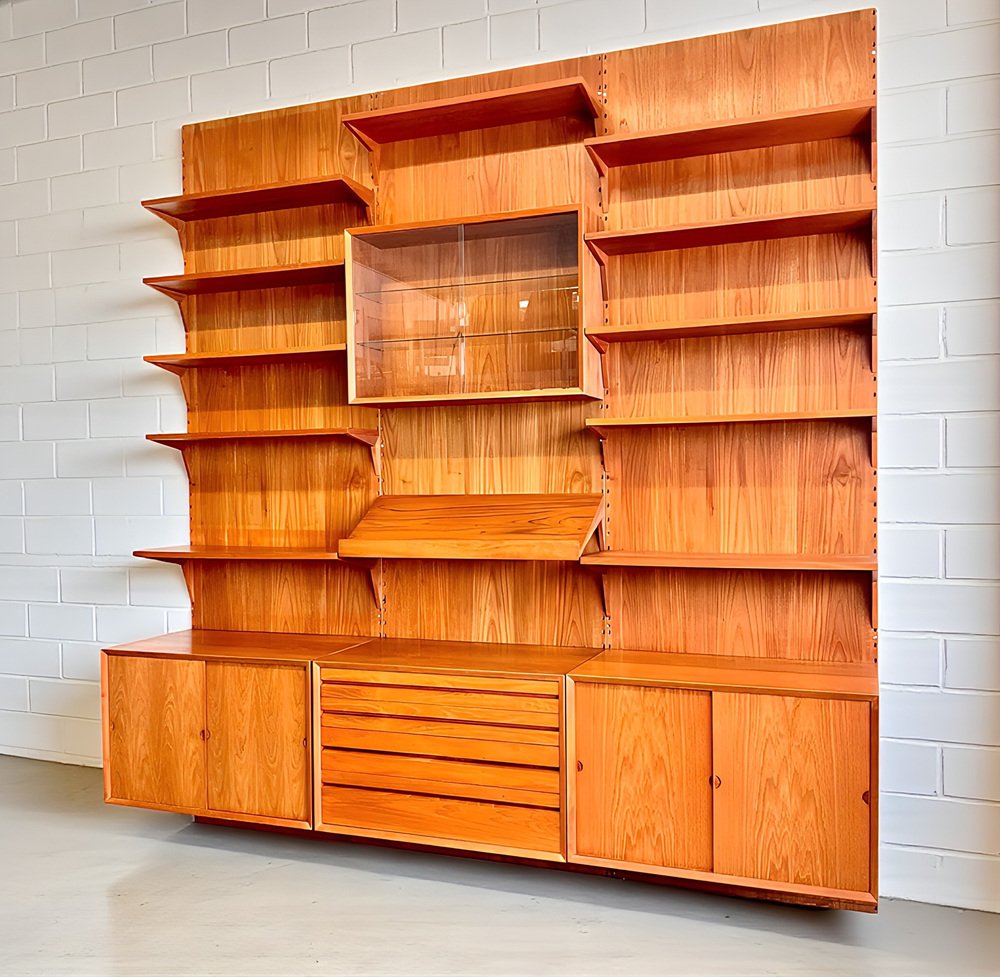 Mid-Century Modern Teak Regalsystem von Poul Cadovius, Dänemark, 1960er ...