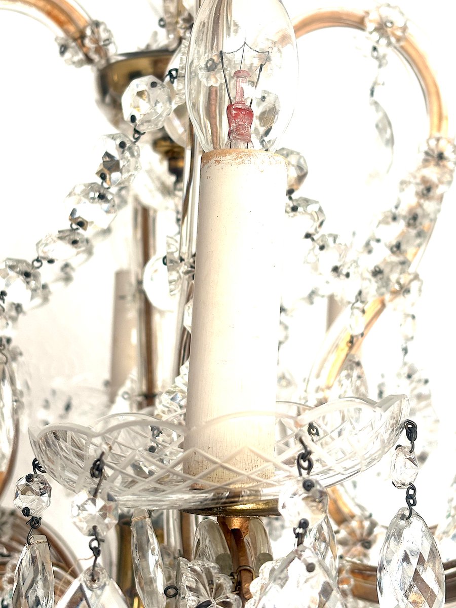 Vintage Italian Maria Theresa Chandelier, 1940s for sale at Pamono