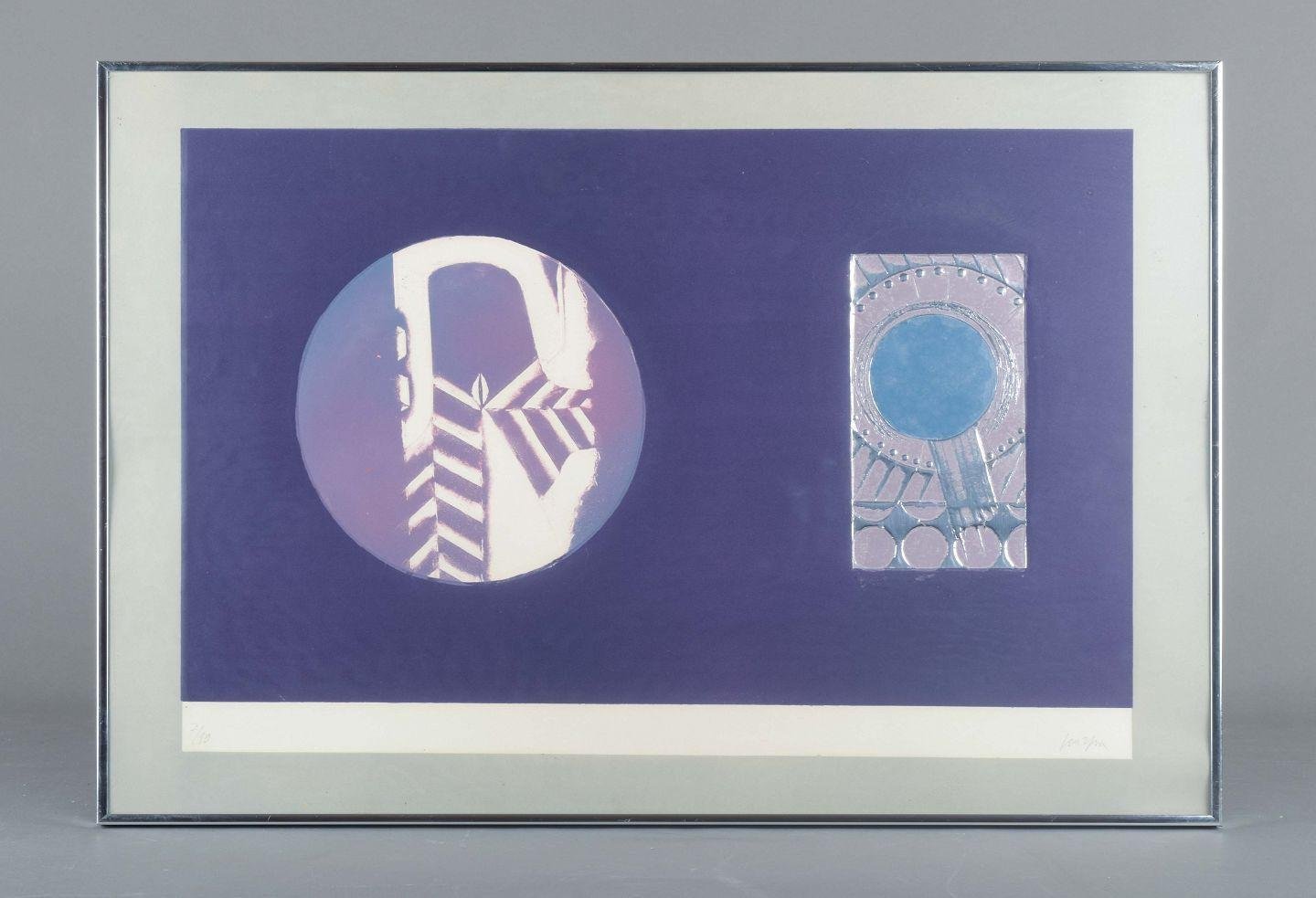 Gino Scarpa, Color Lithograph with Silver Leaf, 1970s, Paper for sale ...