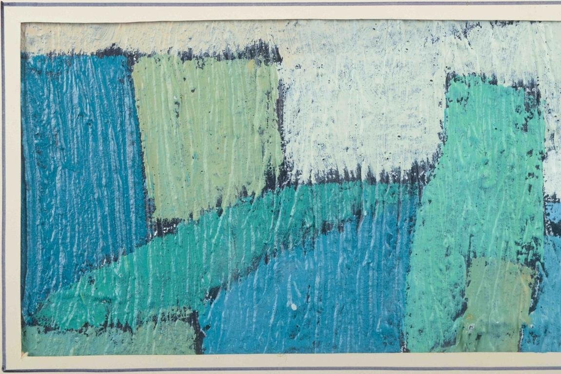 Gunnar Fohlin, Abstract Landscape, 1979, Oil on Cardboard for sale at ...