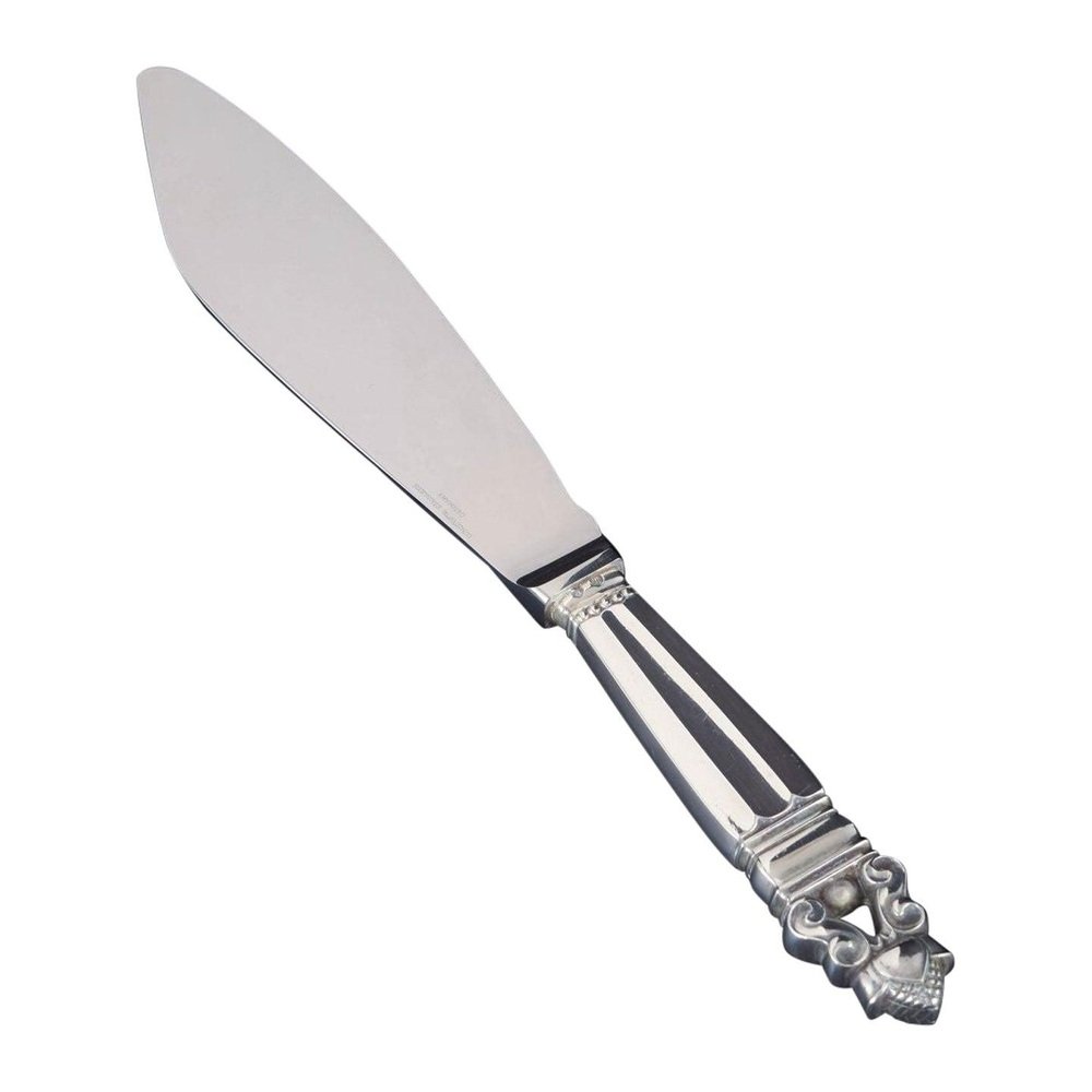Vintage Cake Knife in Sterling Silver and Stainless Steel from Georg ...