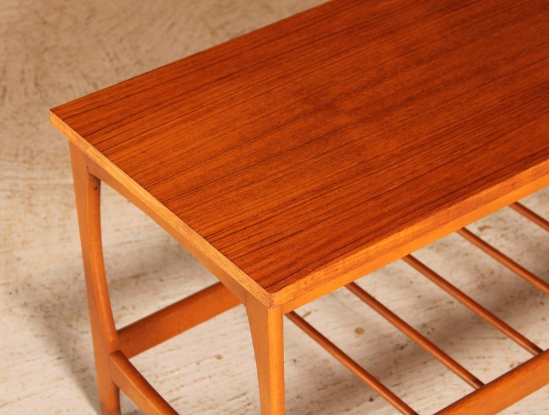Mid-Century Modern Teak Coffee Table with Magazine Rack, 1960s for sale ...