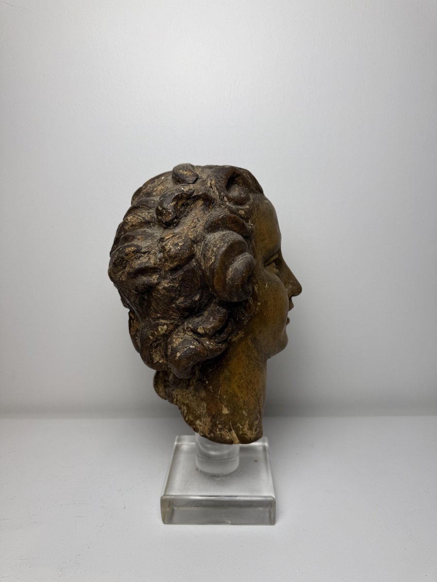 Genovese Artist, Sculpture Depicting the Head of an Angel, 17th Century ...