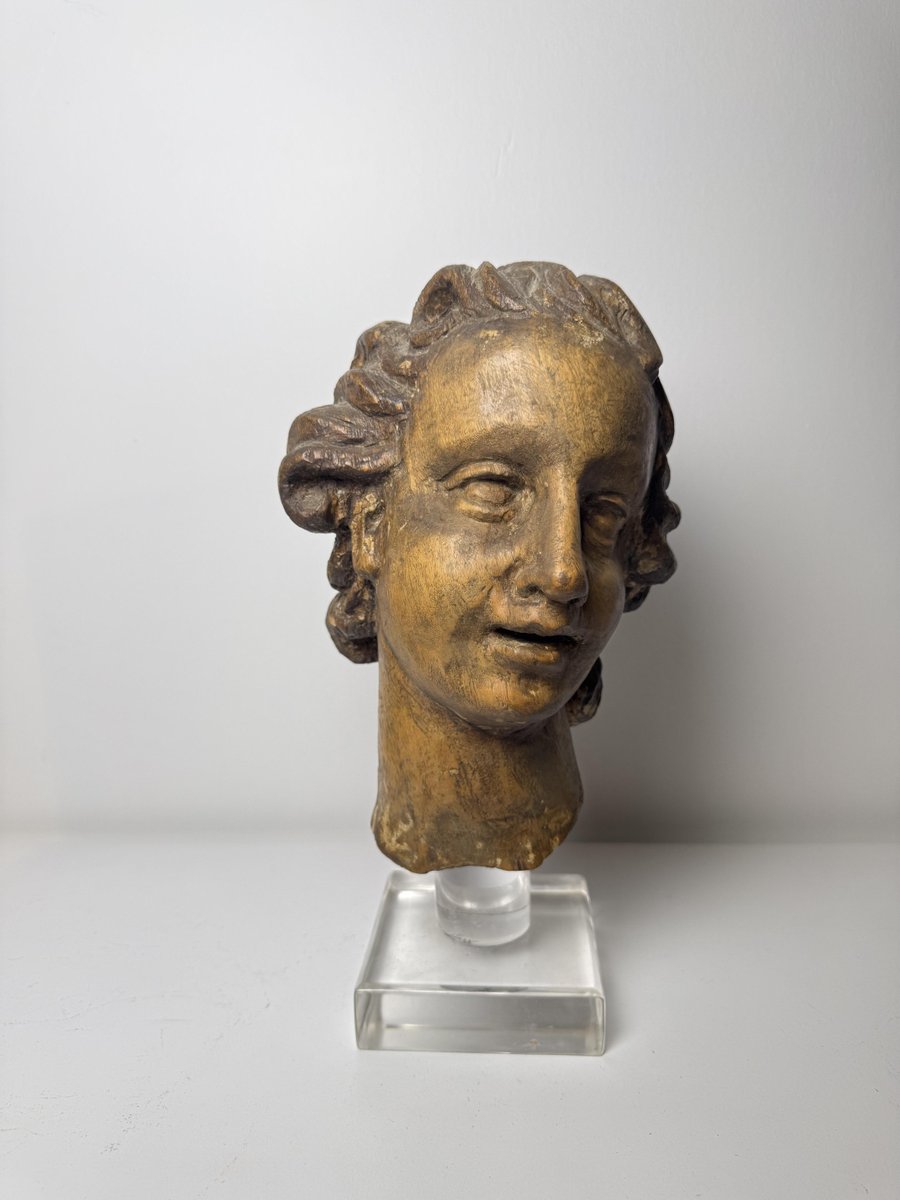 Genovese Artist, Sculpture Depicting the Head of an Angel, 17th Century ...