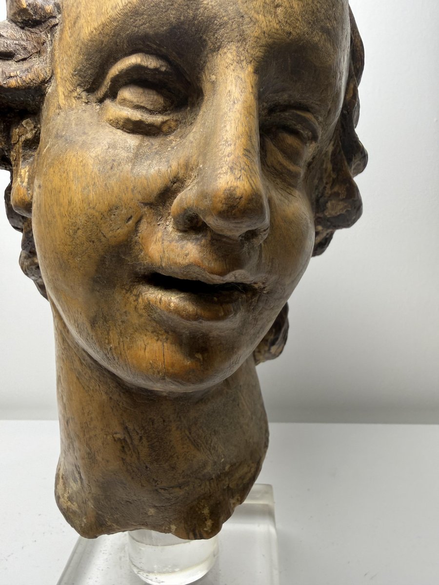 Genovese Artist, Sculpture Depicting the Head of an Angel, 17th Century ...