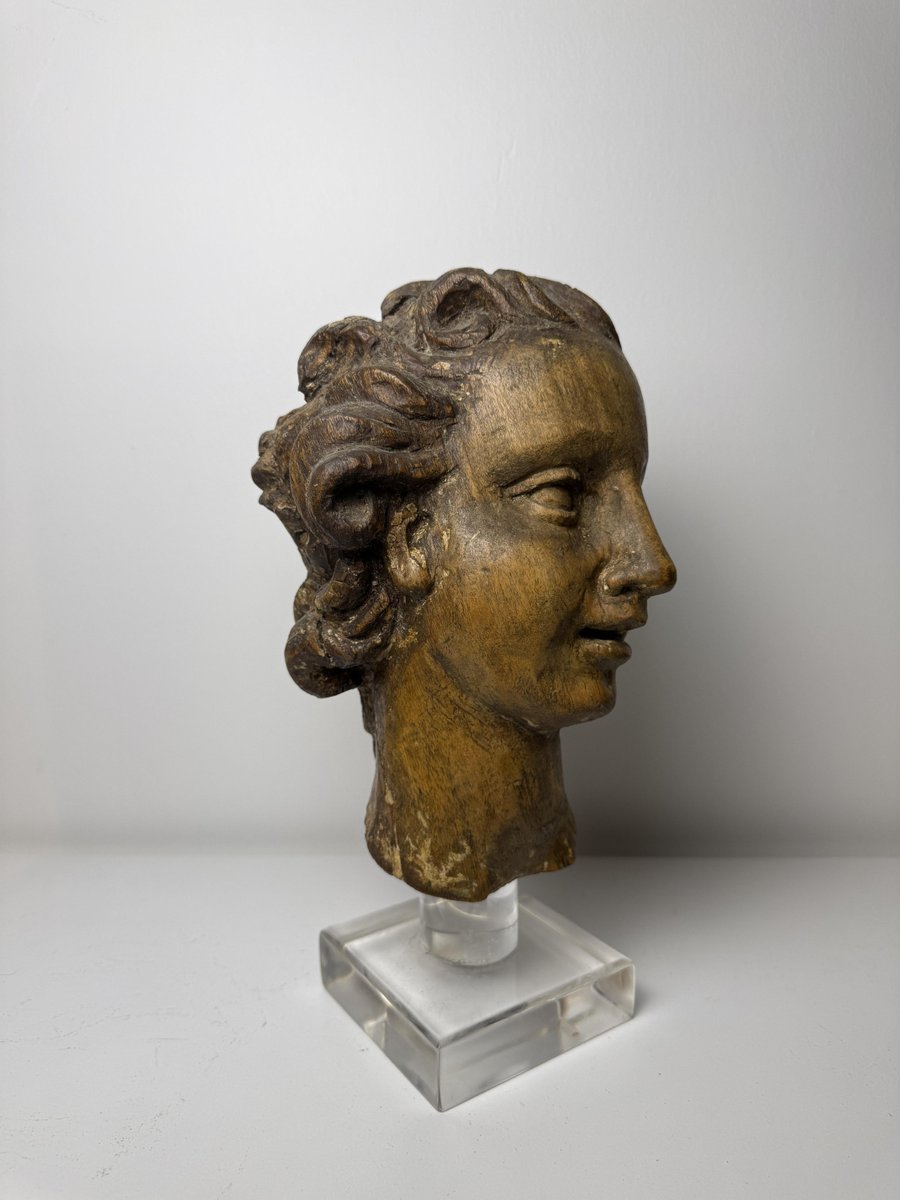 Genovese Artist, Sculpture Depicting the Head of an Angel, 17th Century ...