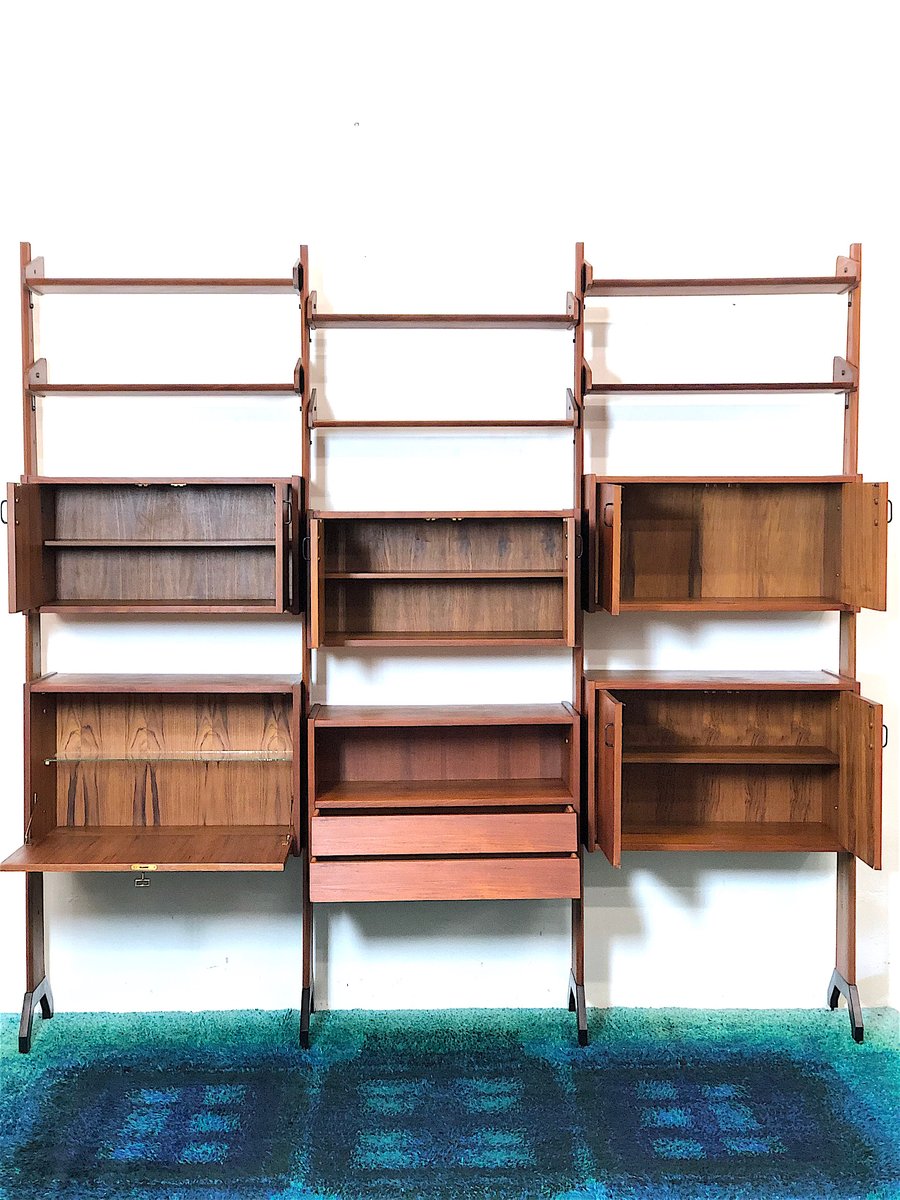 Vintage Bücherregal mit drei Fächern von Vittorio Dassi, 1960er bei ...