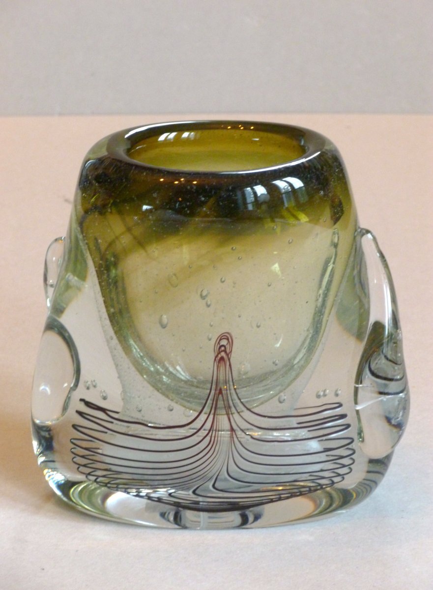 Art Glass Vase by Adam Jablonski, 1990s for sale at Pamono