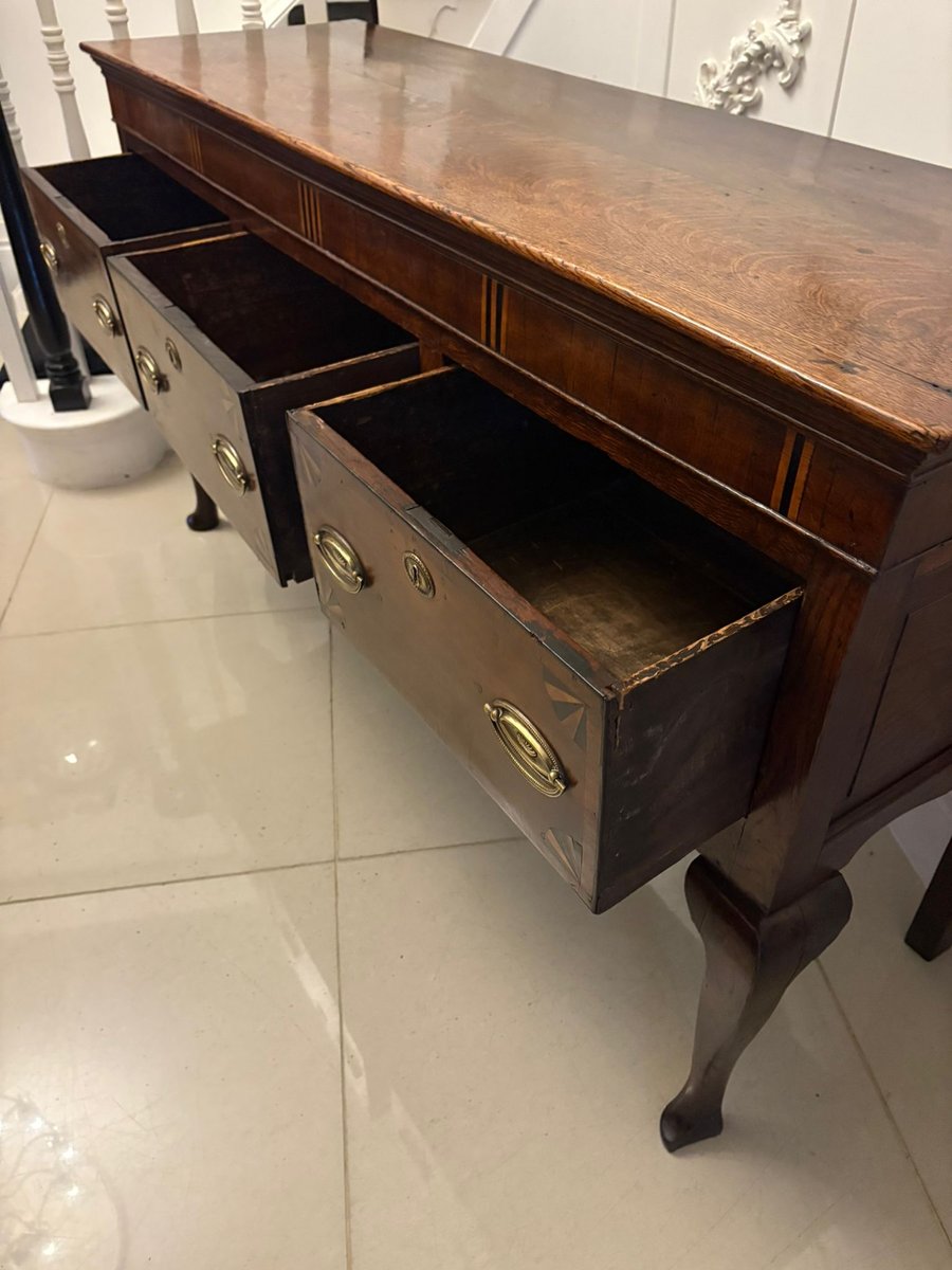 Coiffeuse George III Antique en Chêne et Acajou, 1780 en vente sur Pamono