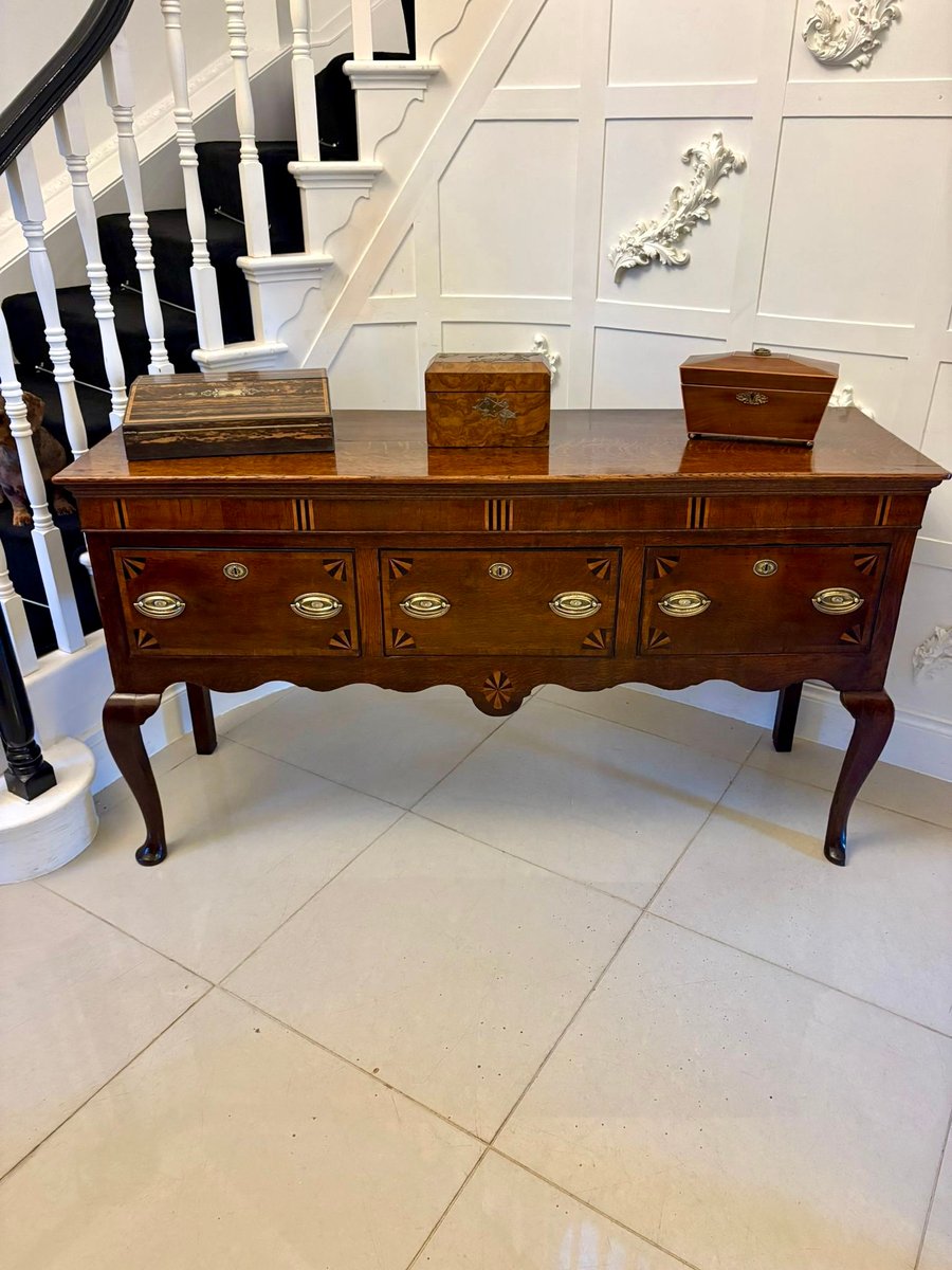 Coiffeuse George III Antique en Chêne et Acajou, 1780 en vente sur Pamono