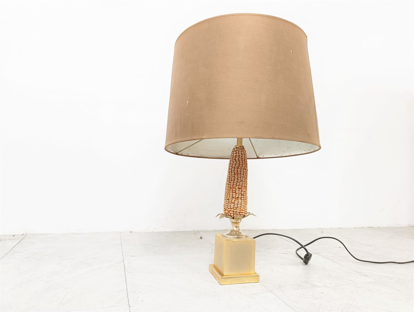 Vintage French Corn Table Lamp, 1975 for sale at Pamono