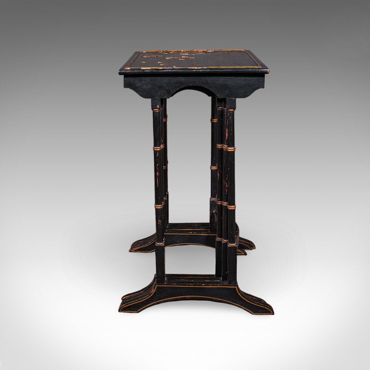 Antique English Nesting Table from Waring & Gillow, 1910, Set of 3 for ...
