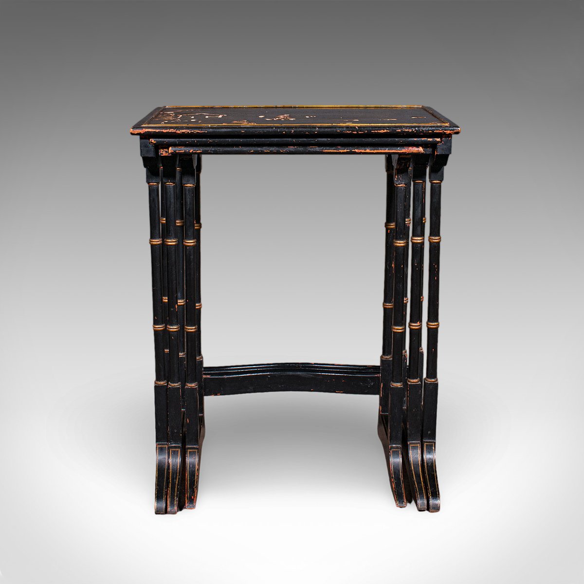 Antique English Nesting Table from Waring & Gillow, 1910, Set of 3 for ...