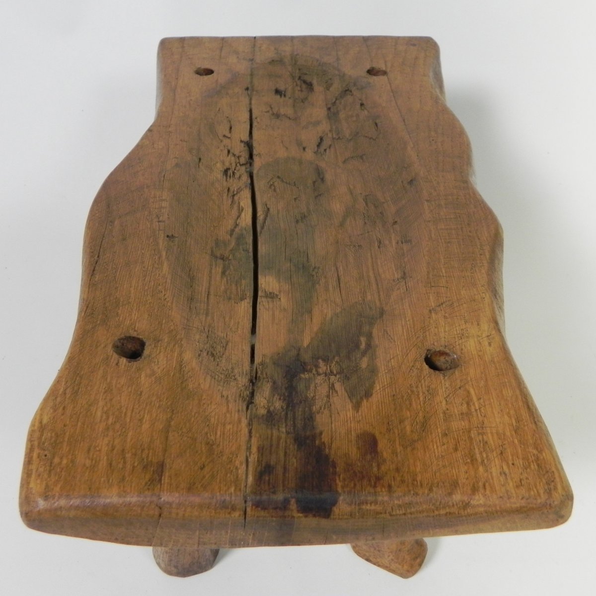 Vintage Oak Tree Trunk Stool, 1960s for sale at Pamono