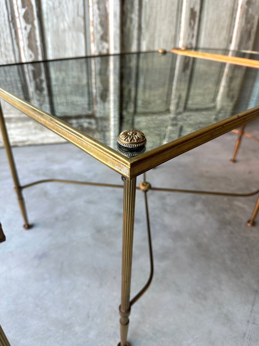 Table Basse Tripartite attribuée à la Maison Baguès, 1970s en vente sur ...