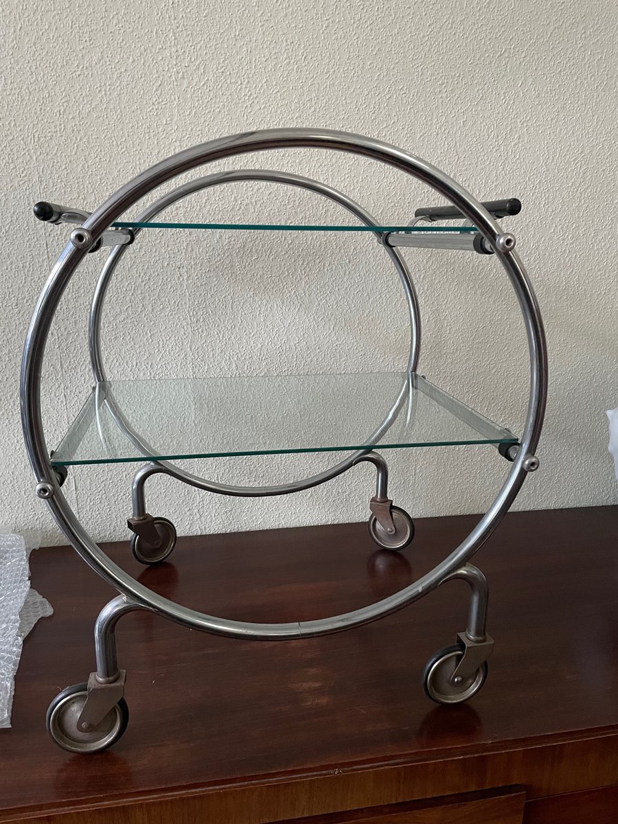 Art Deco Drinks Serving Trolley, England, 1930s for sale at Pamono