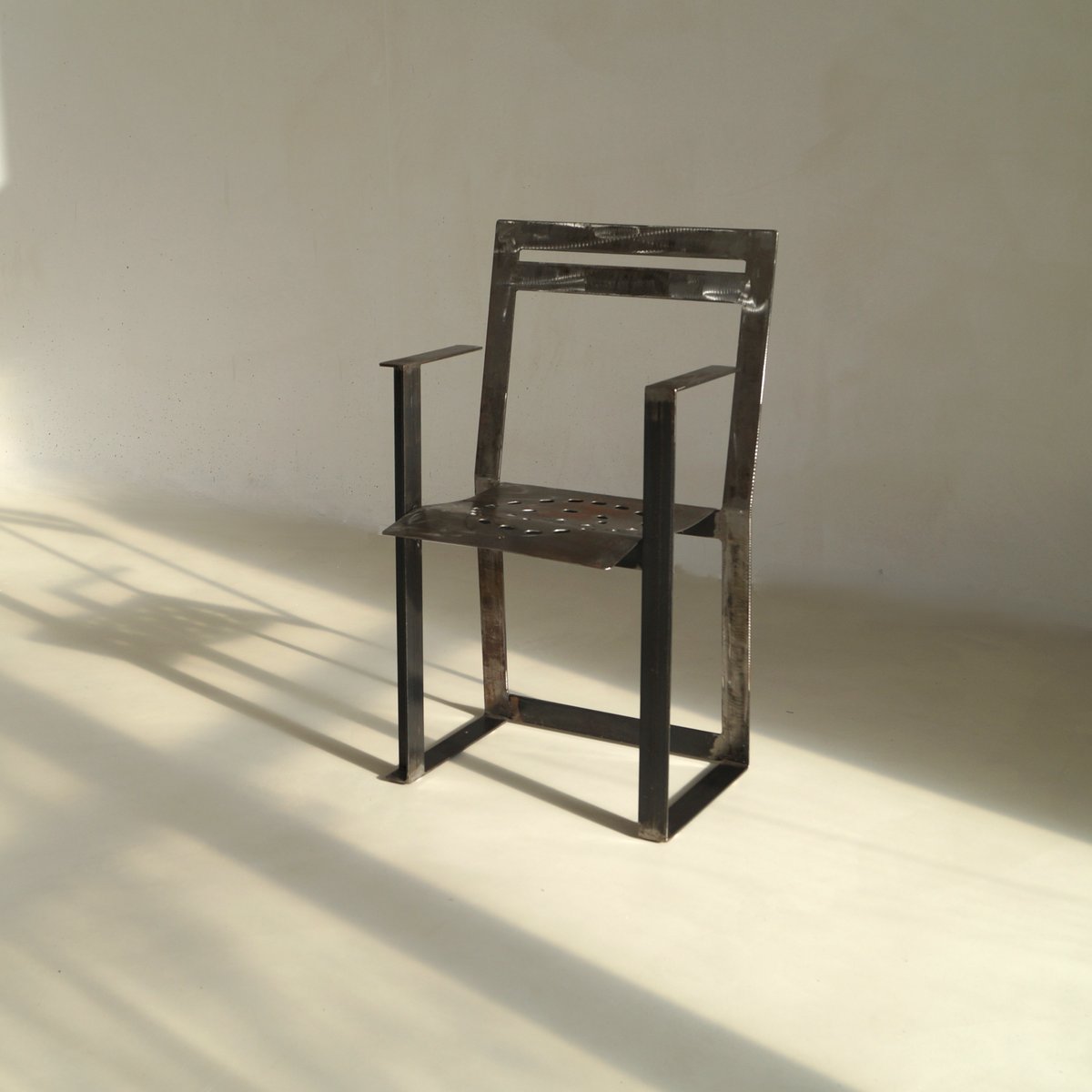Modern Steel Chair by Albert in T Veld, 1980s for sale at Pamono