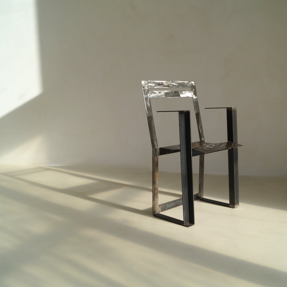 Modern Steel Chair by Albert in T Veld, 1980s for sale at Pamono