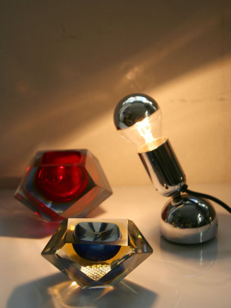 Lampes de Bureau Pollux Mid-Century de Ingo Maurer, 1973, Set de 2 en ...