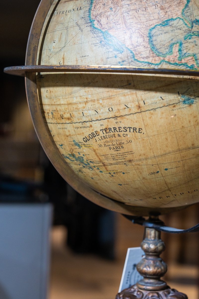 World Map Globe from J. Lebegue, 1890s for sale at Pamono