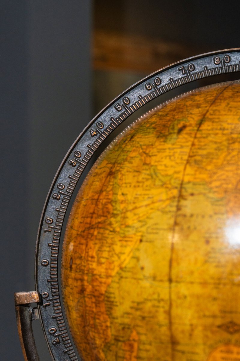 World Map Globe from Weber Costello, 1920s for sale at Pamono