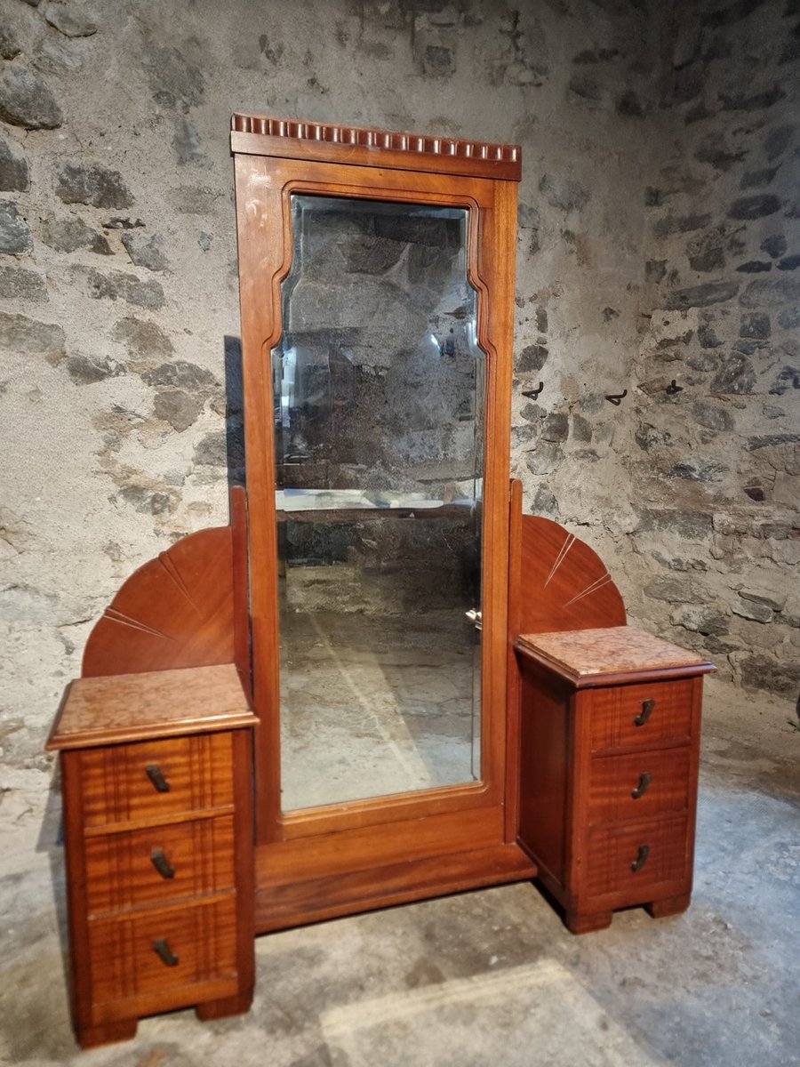 Art Deco Mahogany Dressing Table, France, 1920s for sale at Pamono