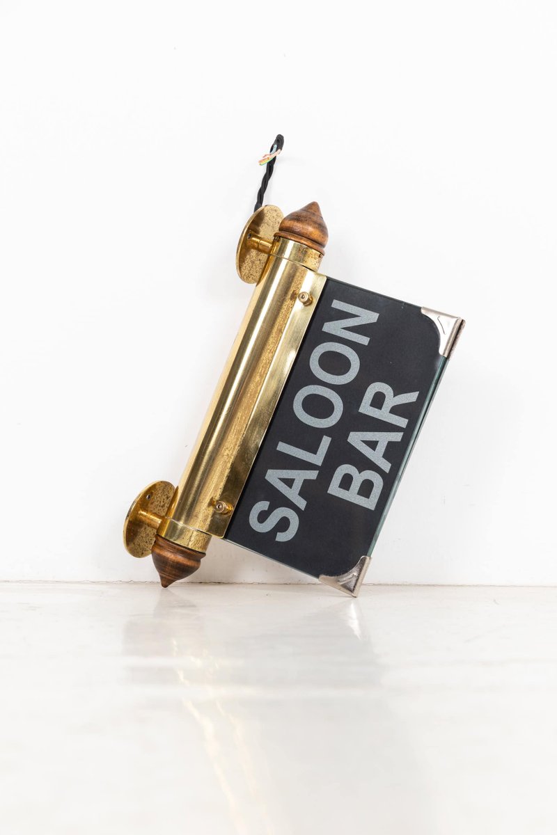 Vintage Art Deco Saloon Bar Internalite Sign, 1920s for sale at Pamono