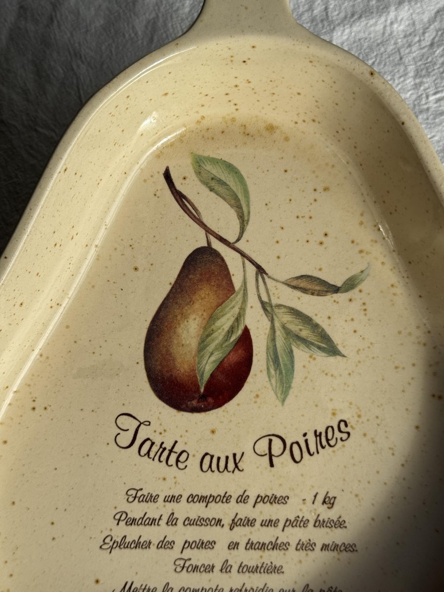 Pear-Shaped Pie Dish, 1980s for sale at Pamono