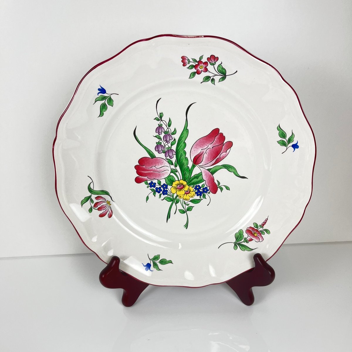 Vintage Dinner Plates from KG Luneville, 1980s, Set of 6 for sale at Pamono