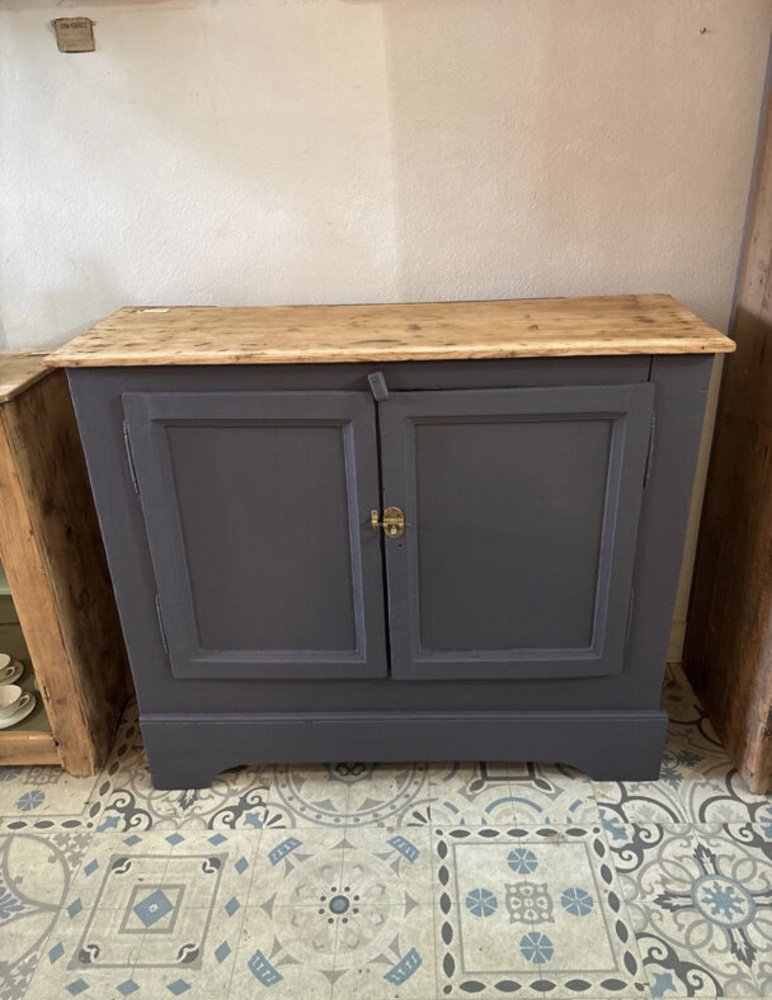 Vintage Savoyard Buffet in Midnight Blue, 1930s for sale at Pamono