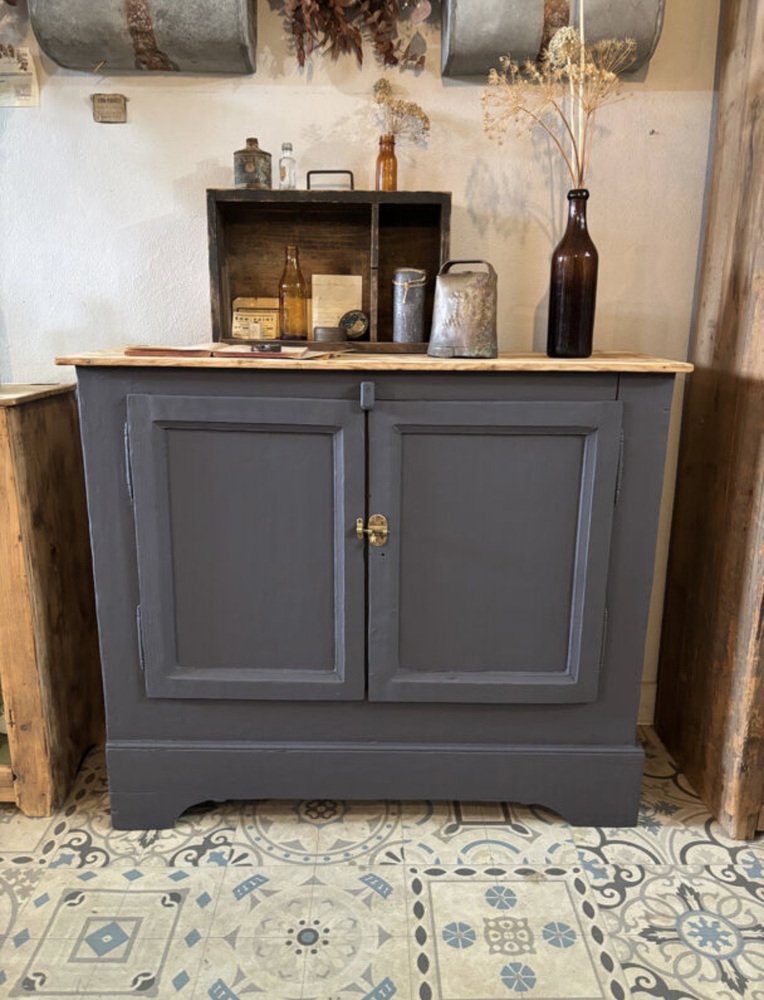 Vintage Savoyard Buffet in Midnight Blue, 1930s for sale at Pamono