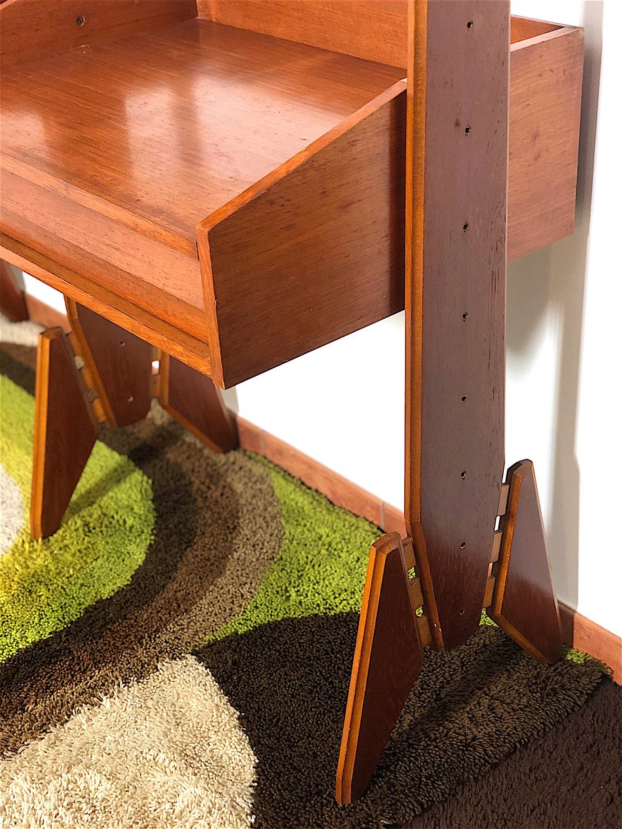 Bibliothèque Double-face avec 2 Baies, Italie, 1960s en vente sur Pamono