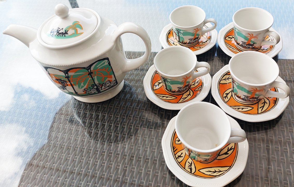 Vintage Coffee Set by Javier Mariscal, England, 1990s, Set of 11 for ...