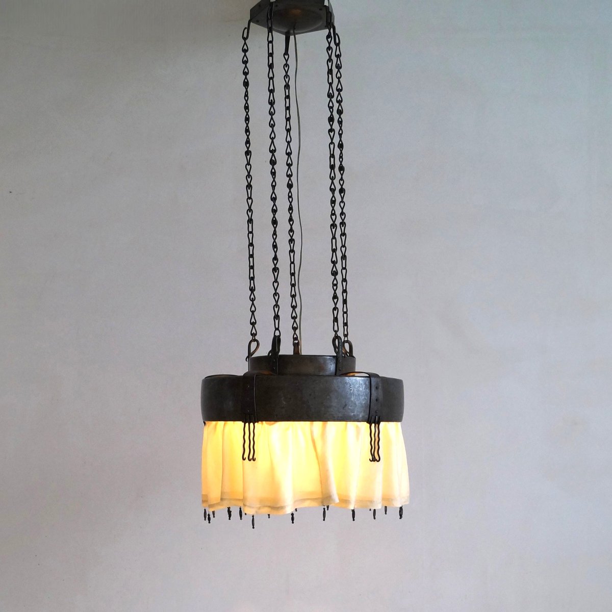 Dutch Art Deco Amsterdam School Pendant Light from Winkelman & Van Der ...