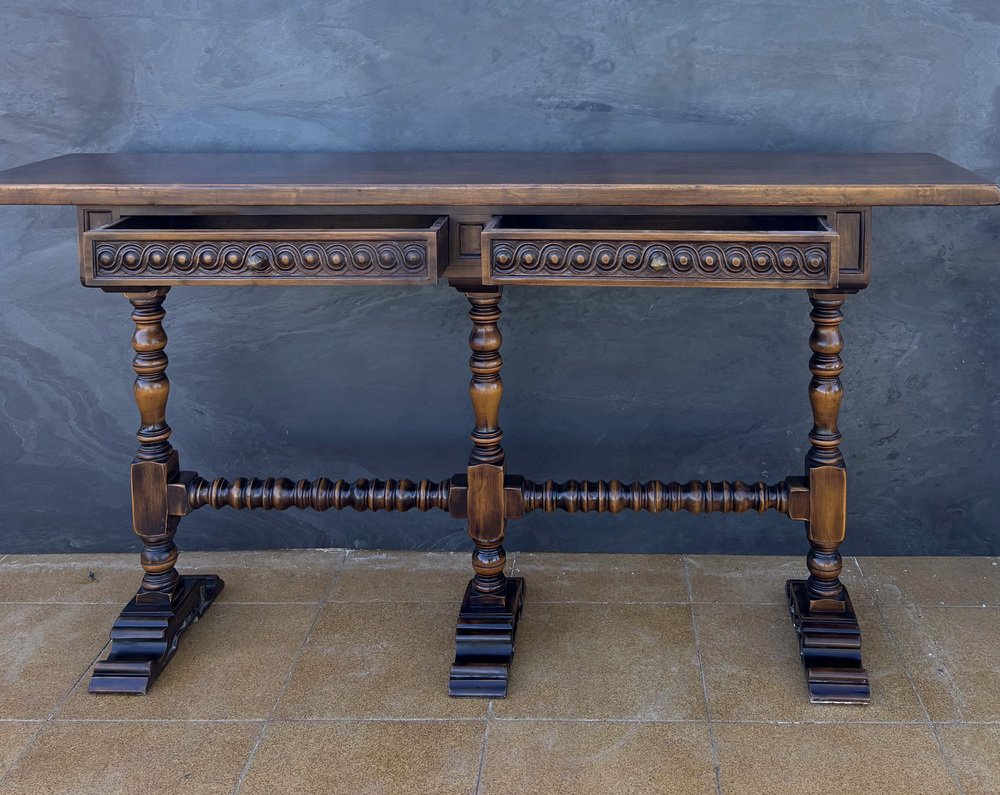 Table Console en Bois Sculpté par Valenti, Espagne, 1920s en vente sur ...