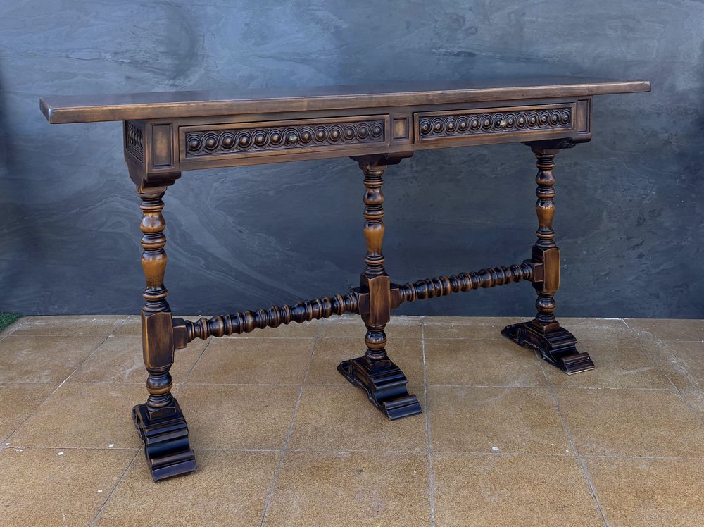 Table Console en Bois Sculpté par Valenti, Espagne, 1920s en vente sur ...