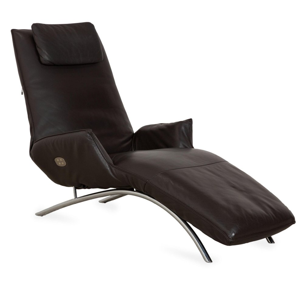 Fauteuil Joleen en Cuir Marron de Koinor en vente sur Pamono