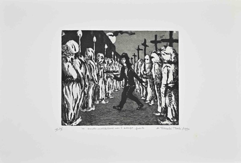 Amedeo Tedeschi Toschi, Holy Meditation Is Not Always Easy, 1990s ...