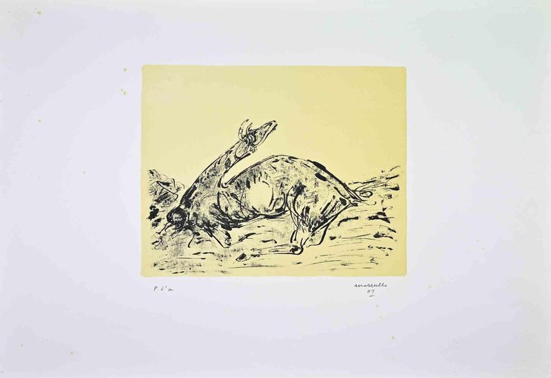 Giuseppe Mazzullo, Untitled, 1969, Lithograph for sale at Pamono