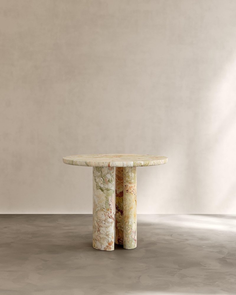 Roman Dining Table I in Verde Breccia Marble by Paloma Editions for ...