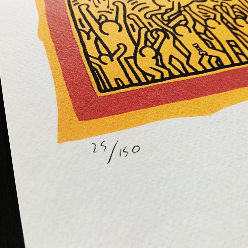 After Keith Haring, Composition, Limited Edition Lithograph, 1990s for ...