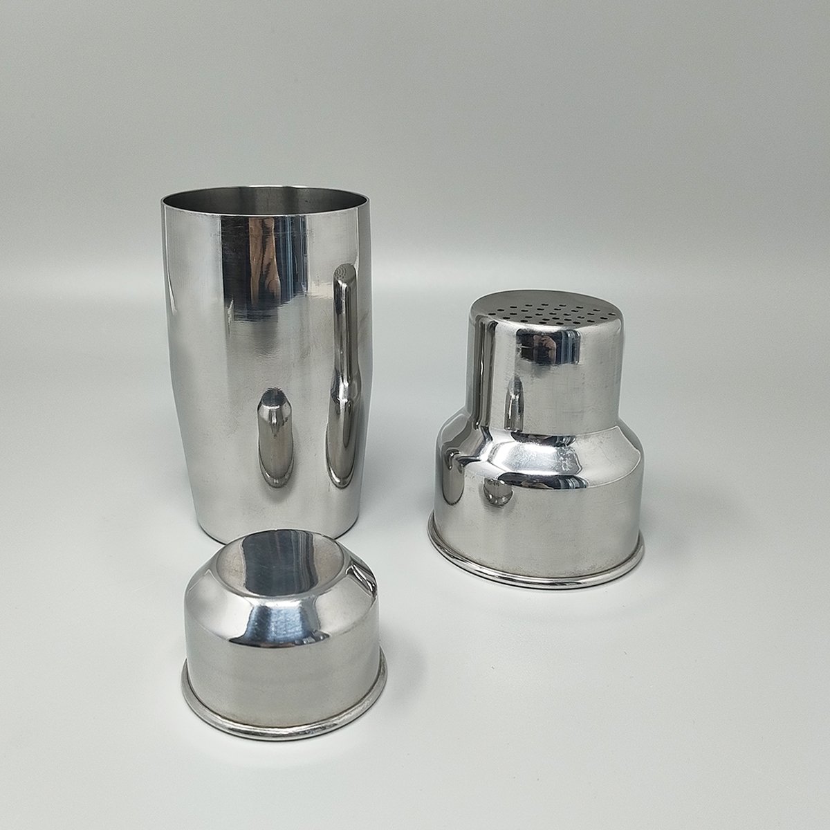 Italian Cocktail Shaker with Ice Bucket by Pran, 1970s, Set of 2 for ...
