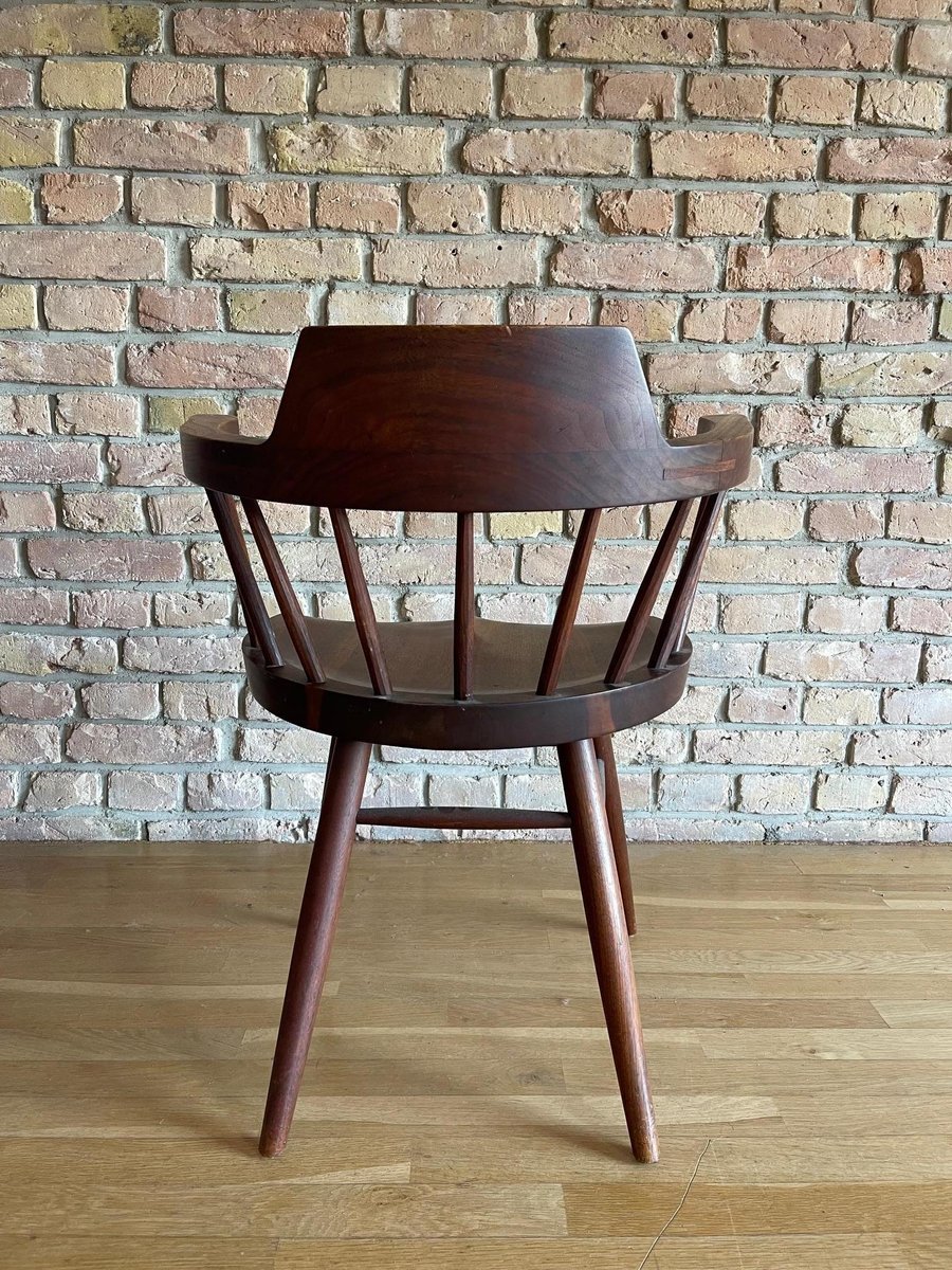 Vintage Captains Chairs in Walnut by George Nakashima for Nakashima ...