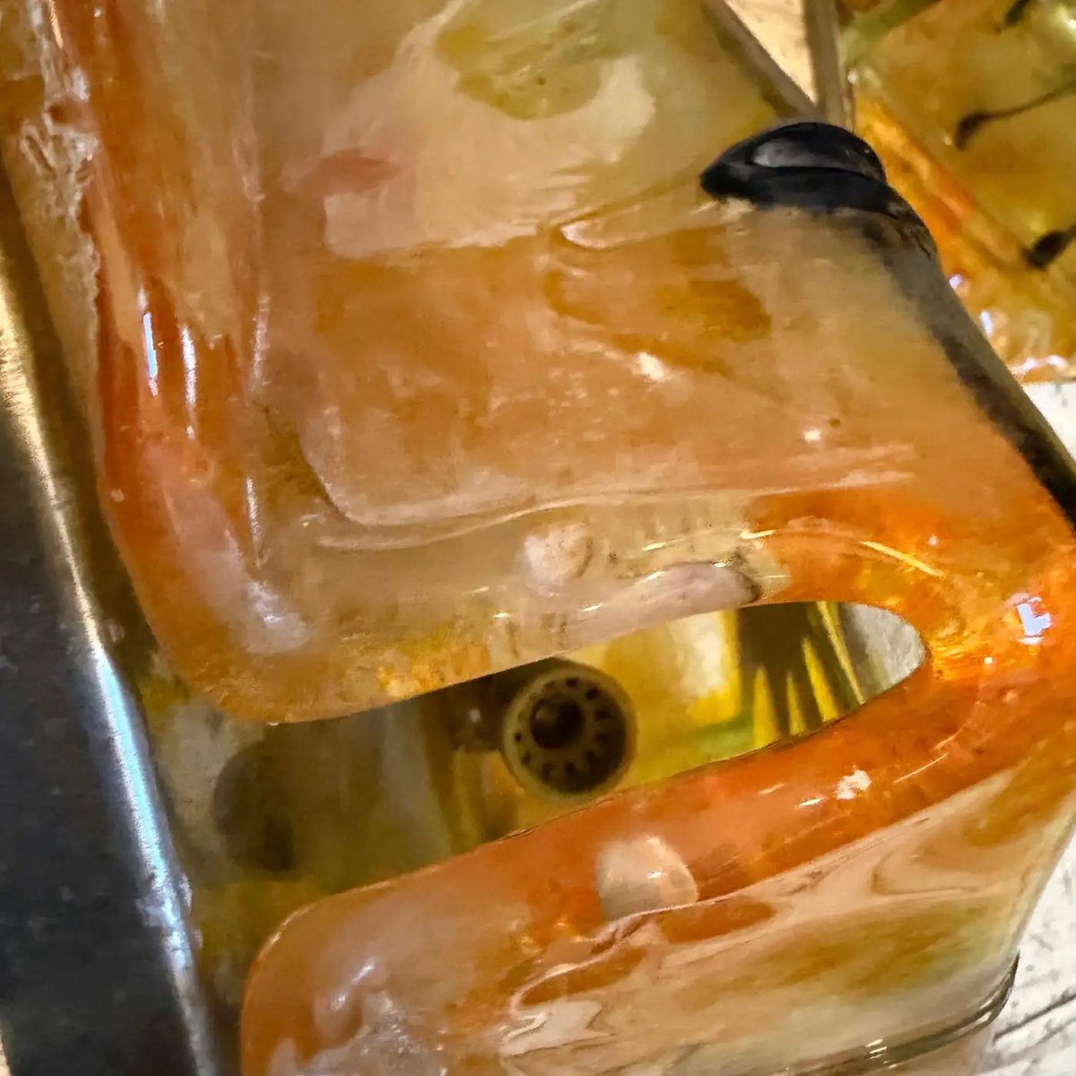 Space Age Square Murano Glass Wall Lights attributed to Mazzega, Set of ...