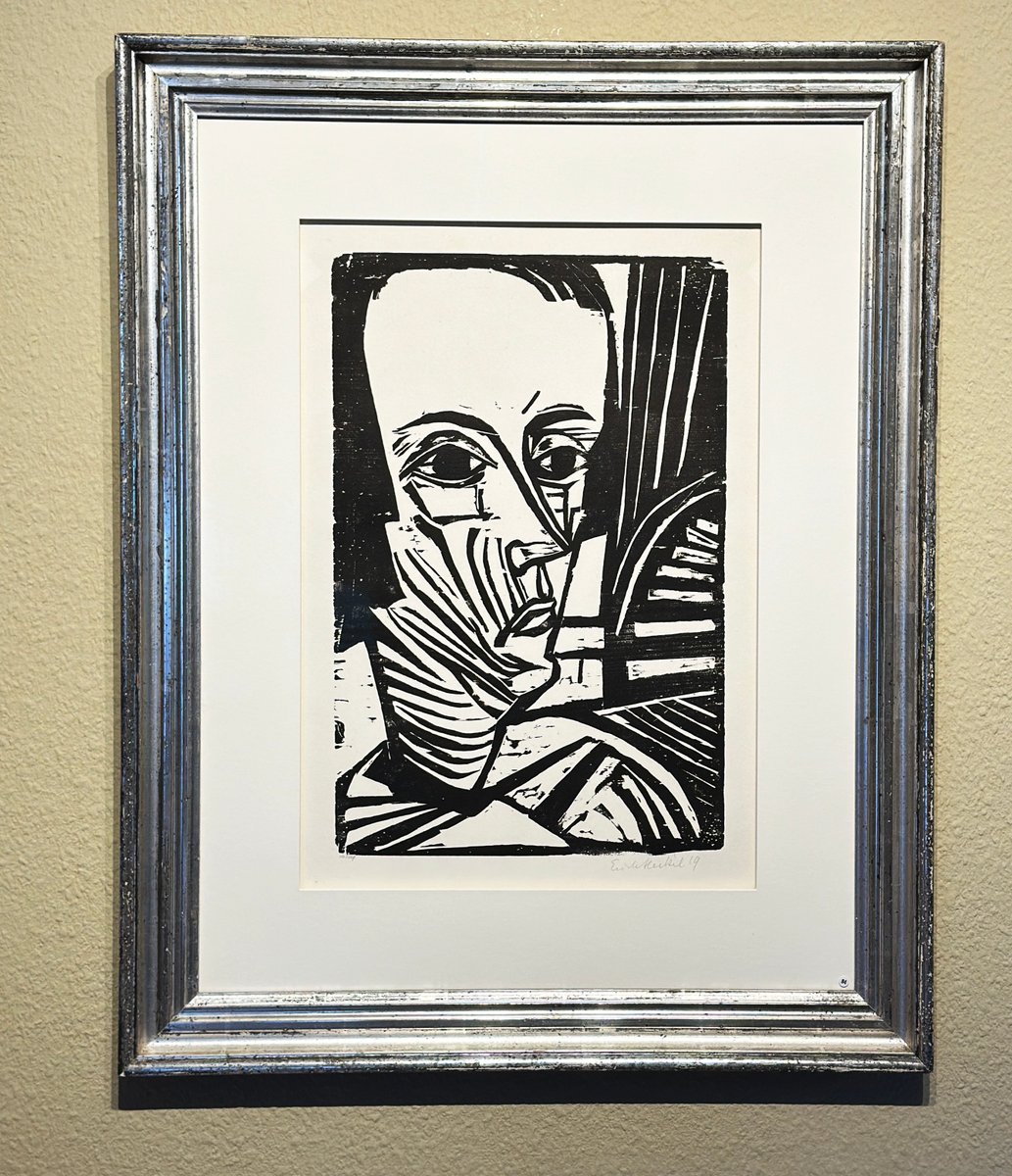Erich Heckel, Portrait of Asta Nielsen, 1919, Woodcut, Framed for sale ...