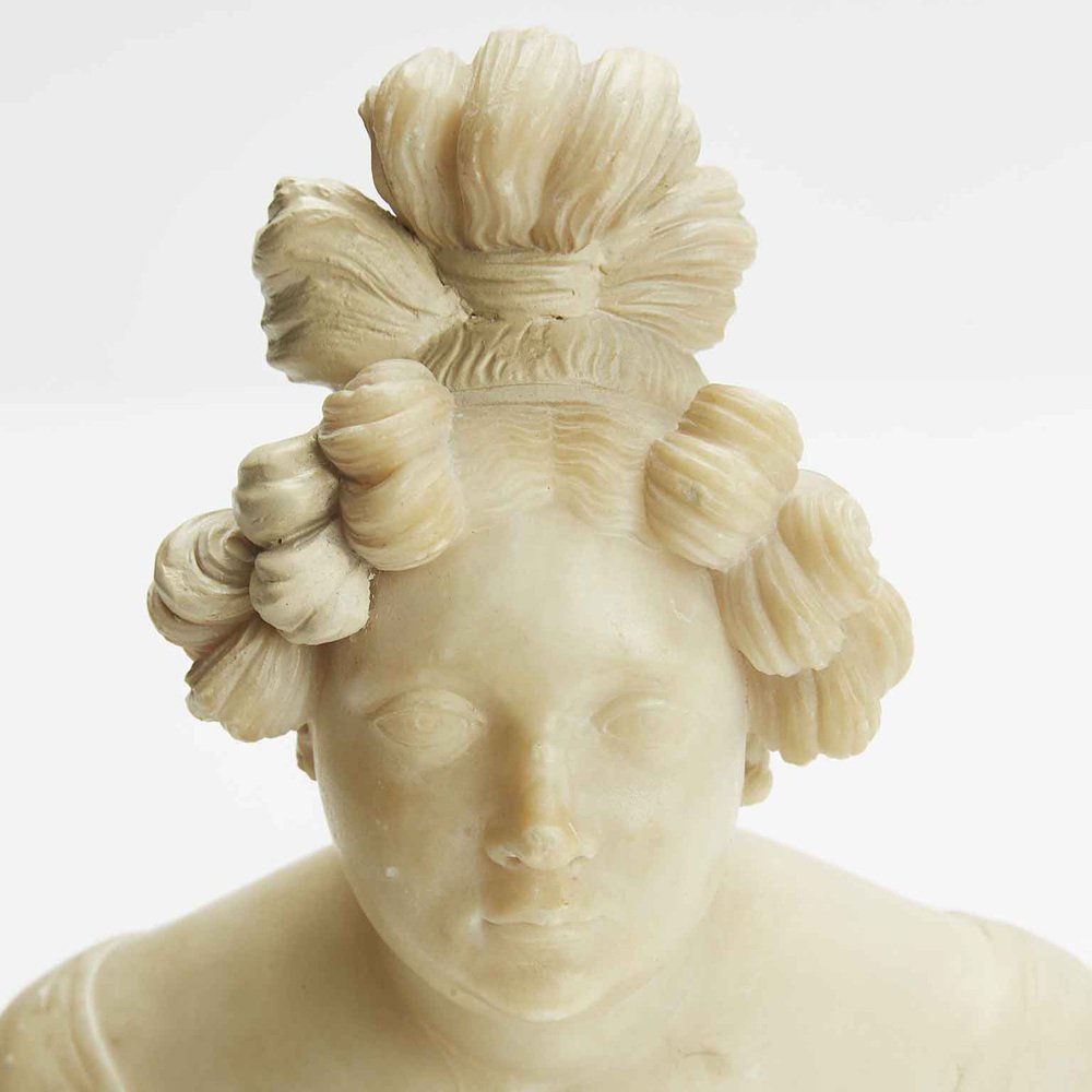 Giuseppe Benassai, Busti scultorei, 1884, alabastro, set di 2 in ...