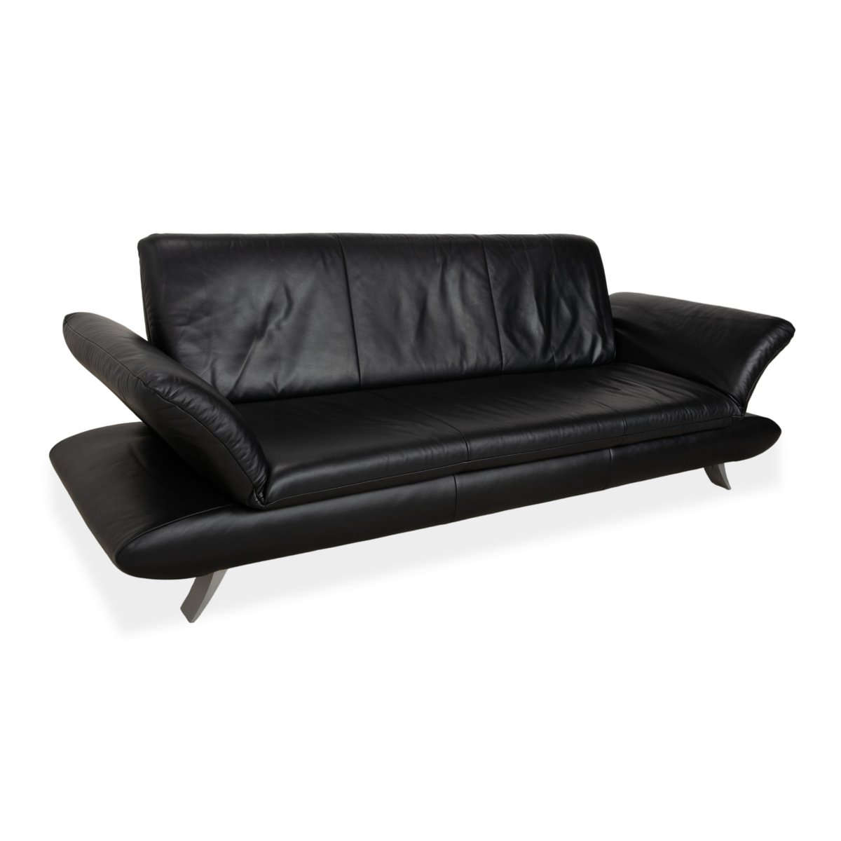 Rossini 3-Seater Sofa in Dark Blue Leather from Koinor for sale at Pamono