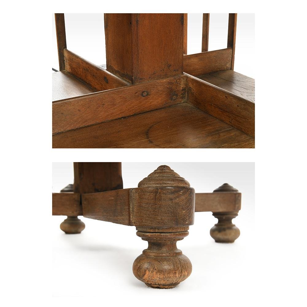English Revolving Wooden Bookcase for sale at Pamono