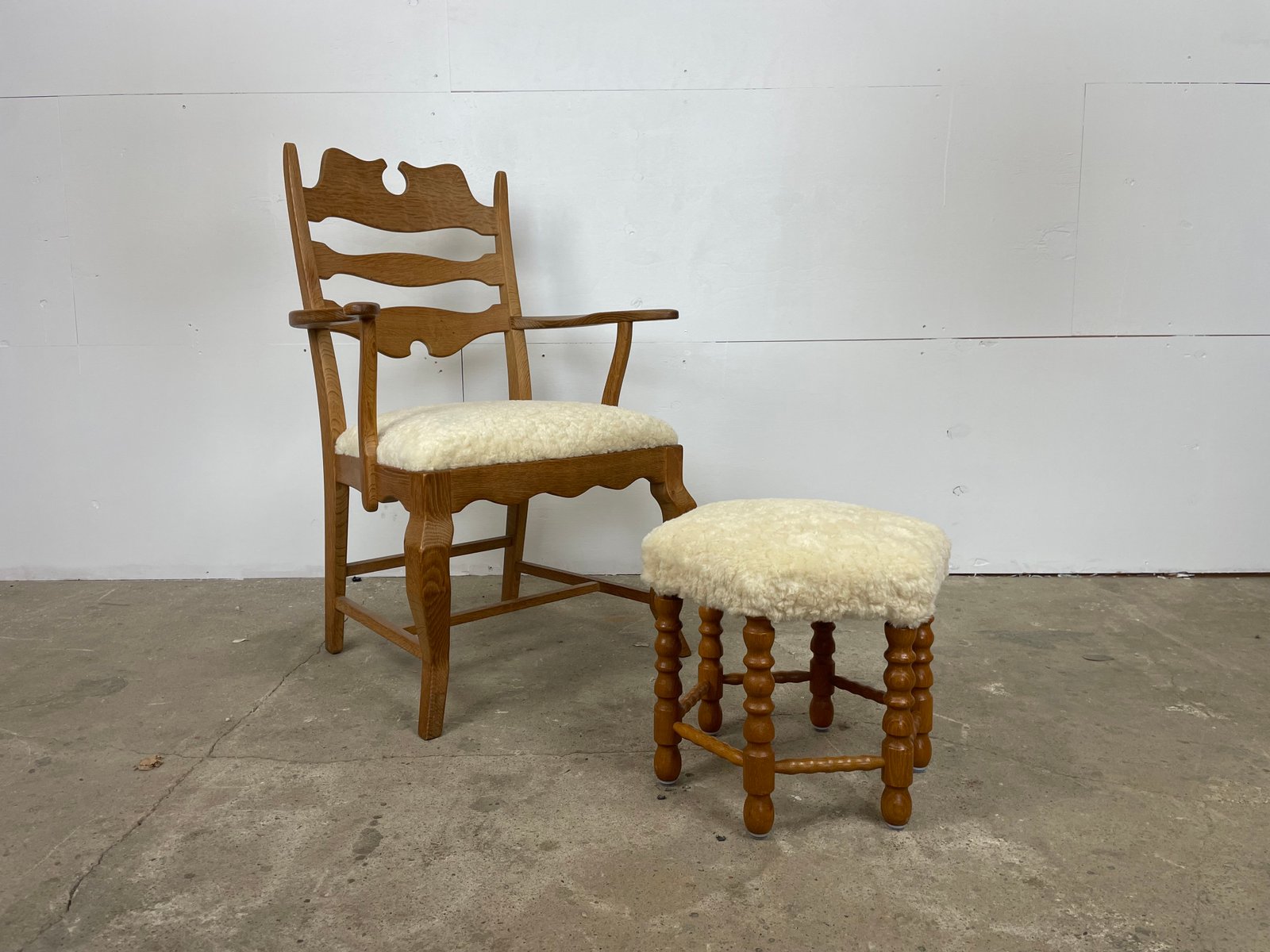 Fauteuil Razorblade Mid-Century Moderne par Henning Kjærnulf, 1960s en ...